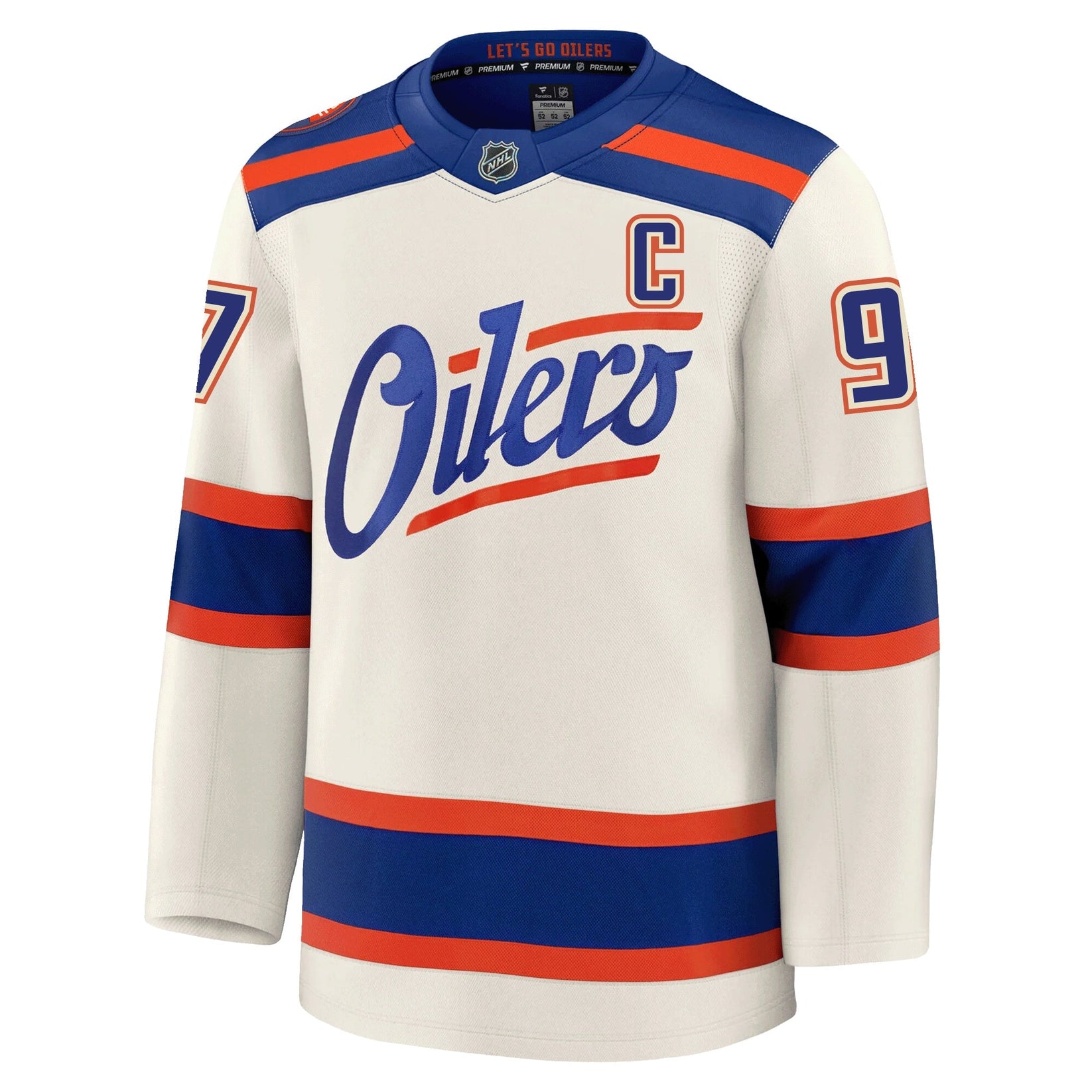 Connor McDavid Edmonton Oilers Fanatics Alternate Premium Jersey ...